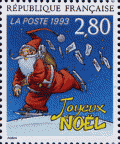 timbre: Le plaisir d'écrire : joyeux Noël, de T. Robin.
